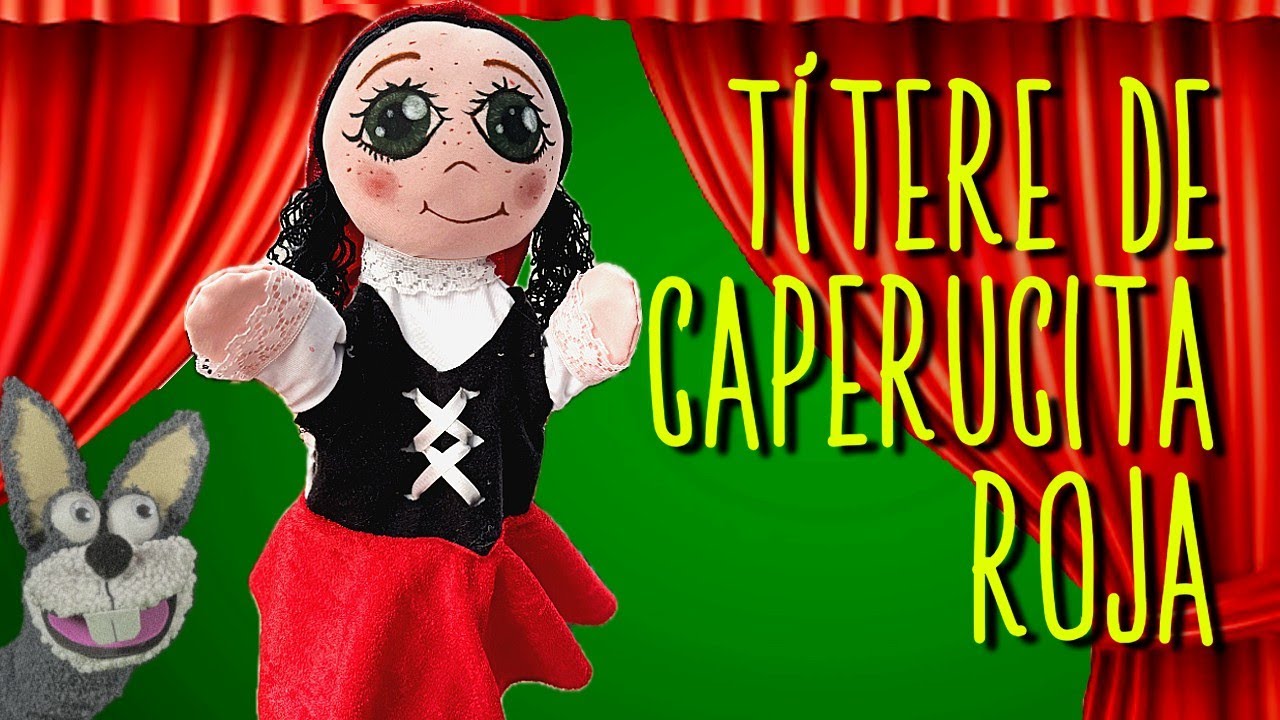 Cómo hacer un TÍTERE de CAPERUCITA ROJA en 5 minutos - DIY - YouTube