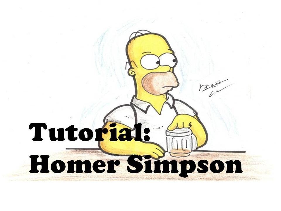 Erl calvo: Homer Simpson (tutorial de dibujo) - YouTube