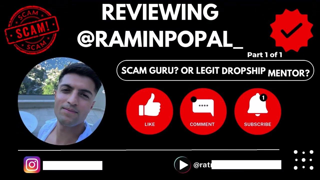 "Unveiling the Truth: Is Ramin Popal a Drop Ship Guru or a Scammer?" - YouTube