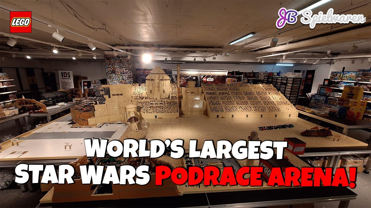 Giant LEGO Star Wars MOC | The Podrace-Arena Community Build - YouTube
