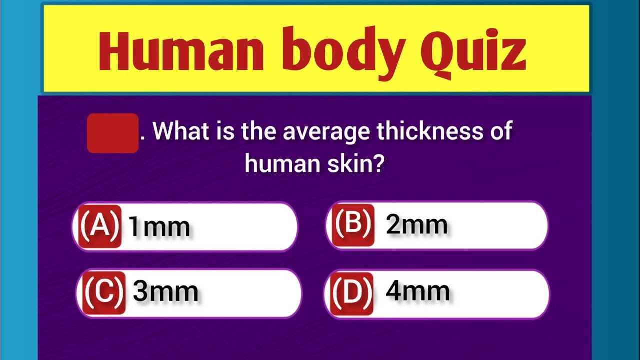 Human body quiz||general knowledge questions with answers||quiz - YouTube