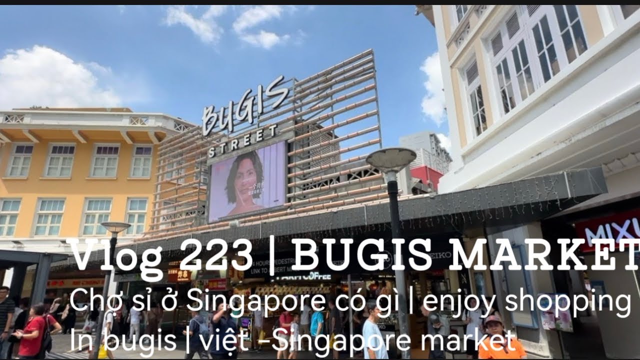 Vlog 223 | Bugis market | shopping in Bugis market & enjoy the foods ...