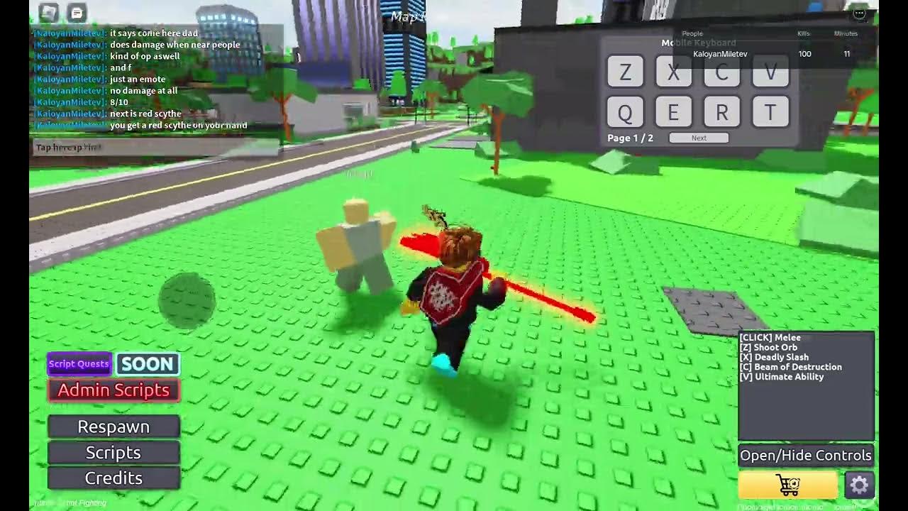 infinite script fighting showcase part 1 - YouTube