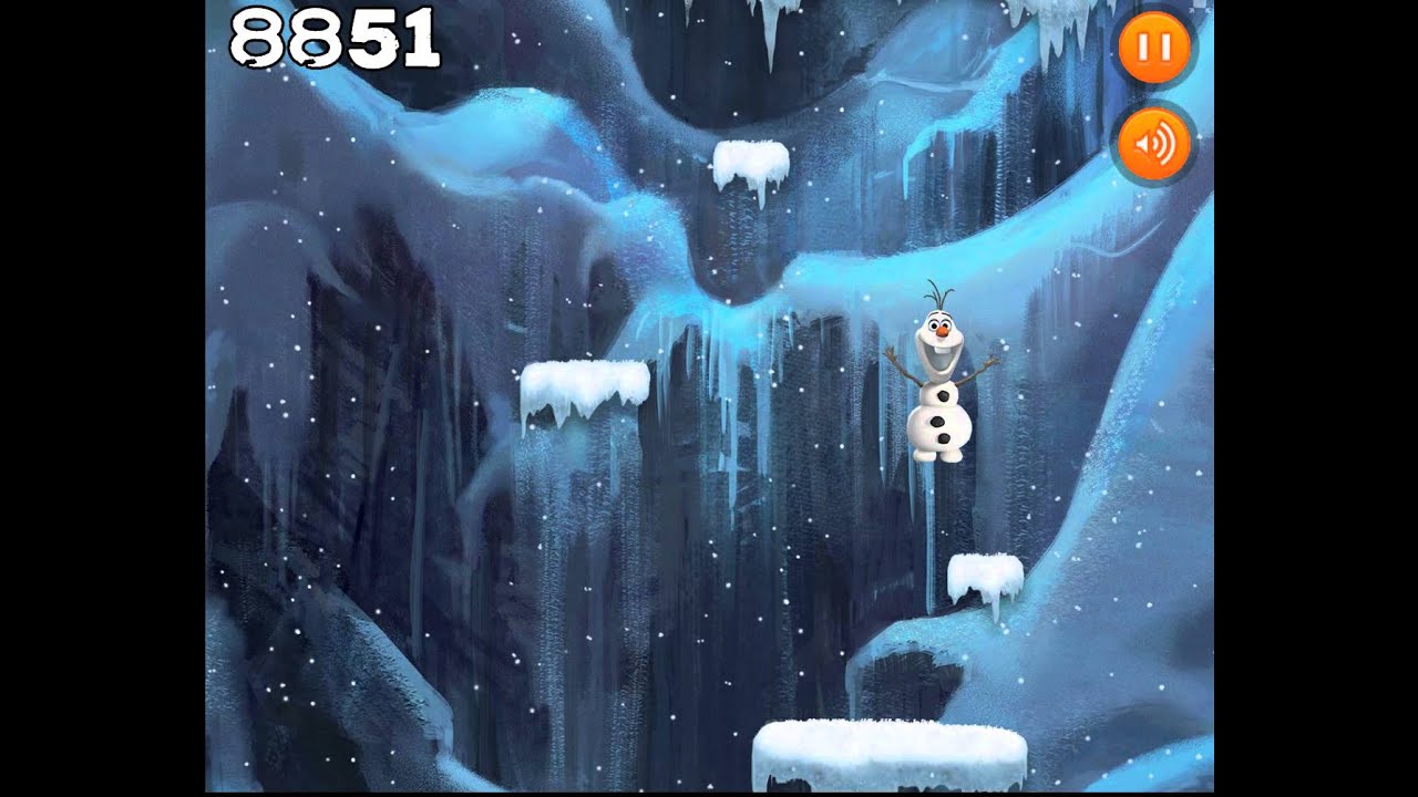 Frozen Game: Olaf's Freeze Fall Disney game for kids - YouTube