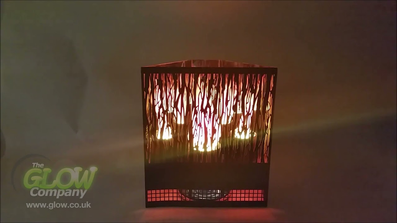 Red Led Vine Firebox - Flame Effect for Unused Fire Place - YouTube