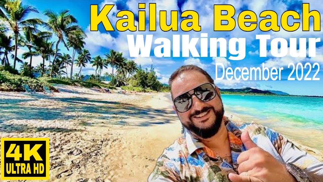 Kailua Beach [4K] Walking Tour | Oahu Hawaii | December 2022 #oahu # ...