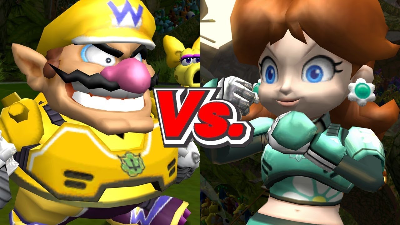 Mario Strikers Charged - Wario/Birdo Vs. Daisy/Hammer Bros - YouTube