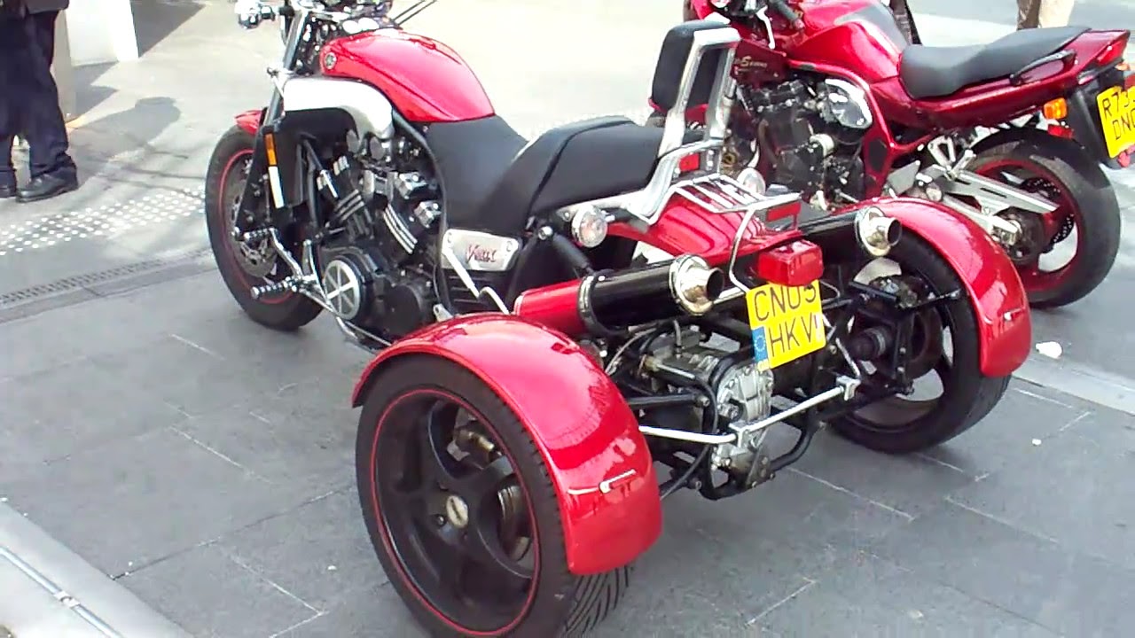 Yamaha VMax trike - YouTube