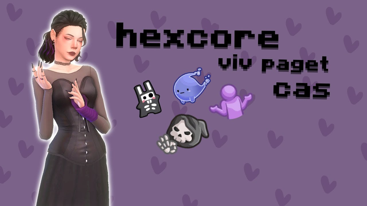 hexcore | viv paget sims 4 cas - YouTube