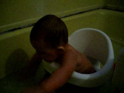 Baby boy in the bathtub