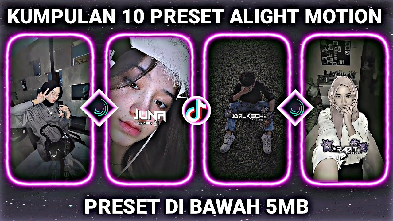 KUMPULAN 20 PRESET ALIGHT MOTION JEDAG JEDUG VIRAL DI TIK TOK || PRESET DI BAWAH 5MB - YouTube