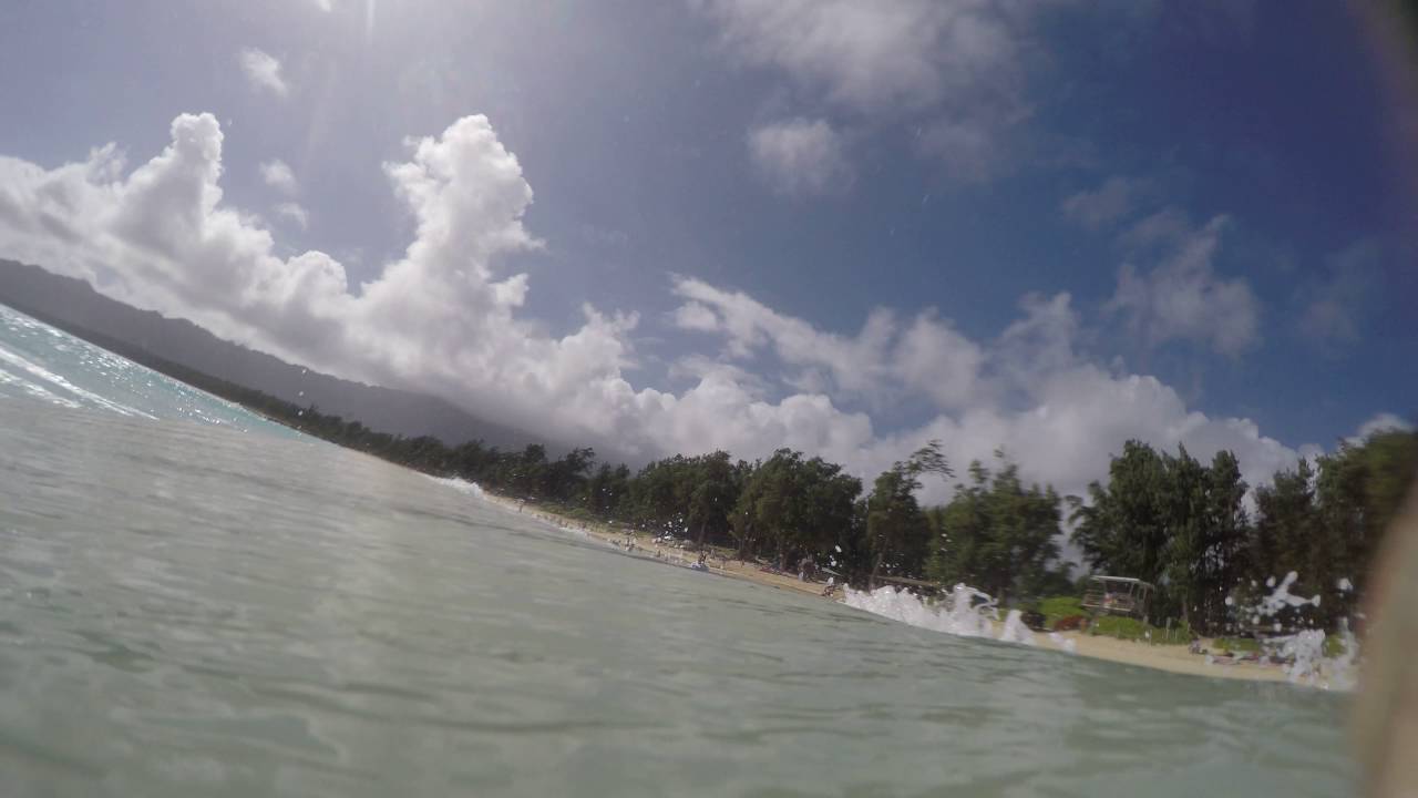 OAHU, HAWAII - Boogie Boarding Bellows - Dec 2015 - YouTube
