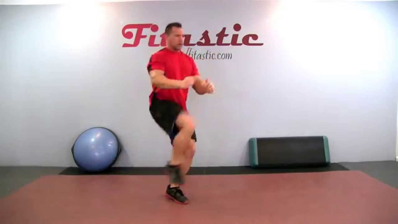Reverse Lunge to Jumping Knee Thrust - YouTube