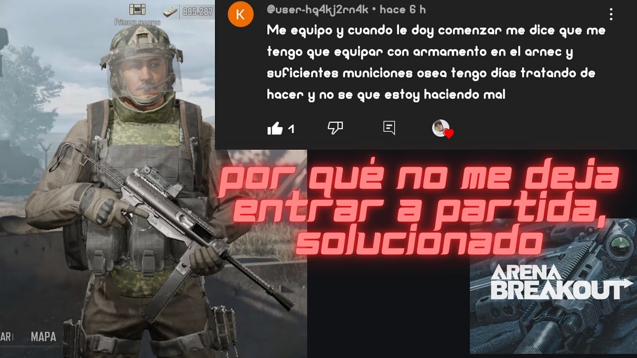 Solución para cuando no te deja entrar a partida | Arena Breakout - YouTube