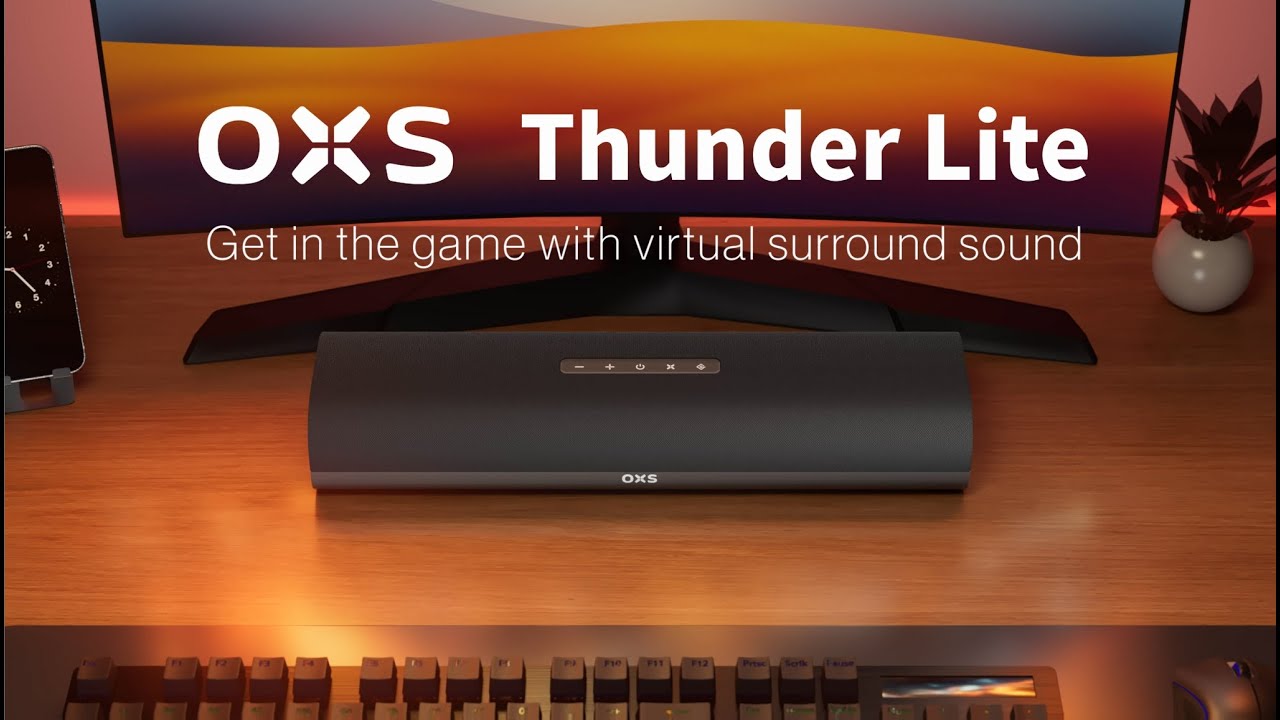OXS Thunder Lite | 2.0ch Entry-level Gaming Soundbar - Compact yet ...