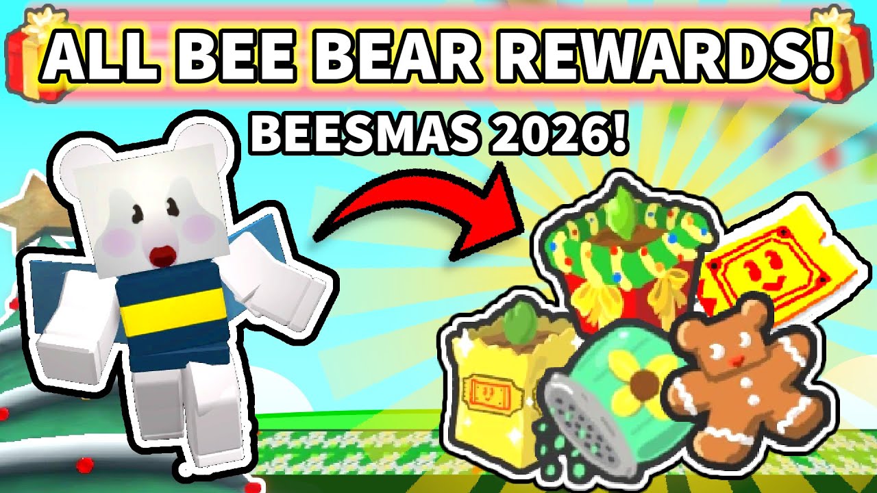 🐻 ALL Bee Bear Beesmas Quest Rewards! (Beesmas 2026) - YouTube