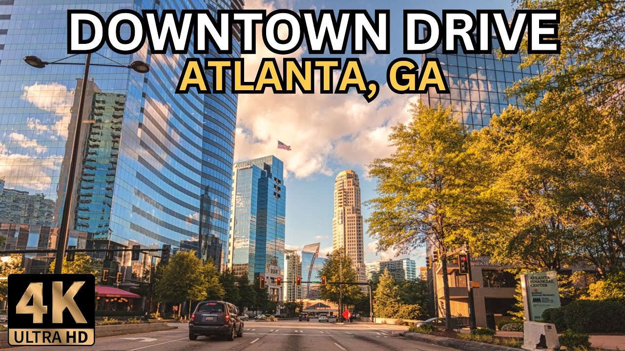 Atlanta, GA 4K - Downtown Drive Tour - YouTube