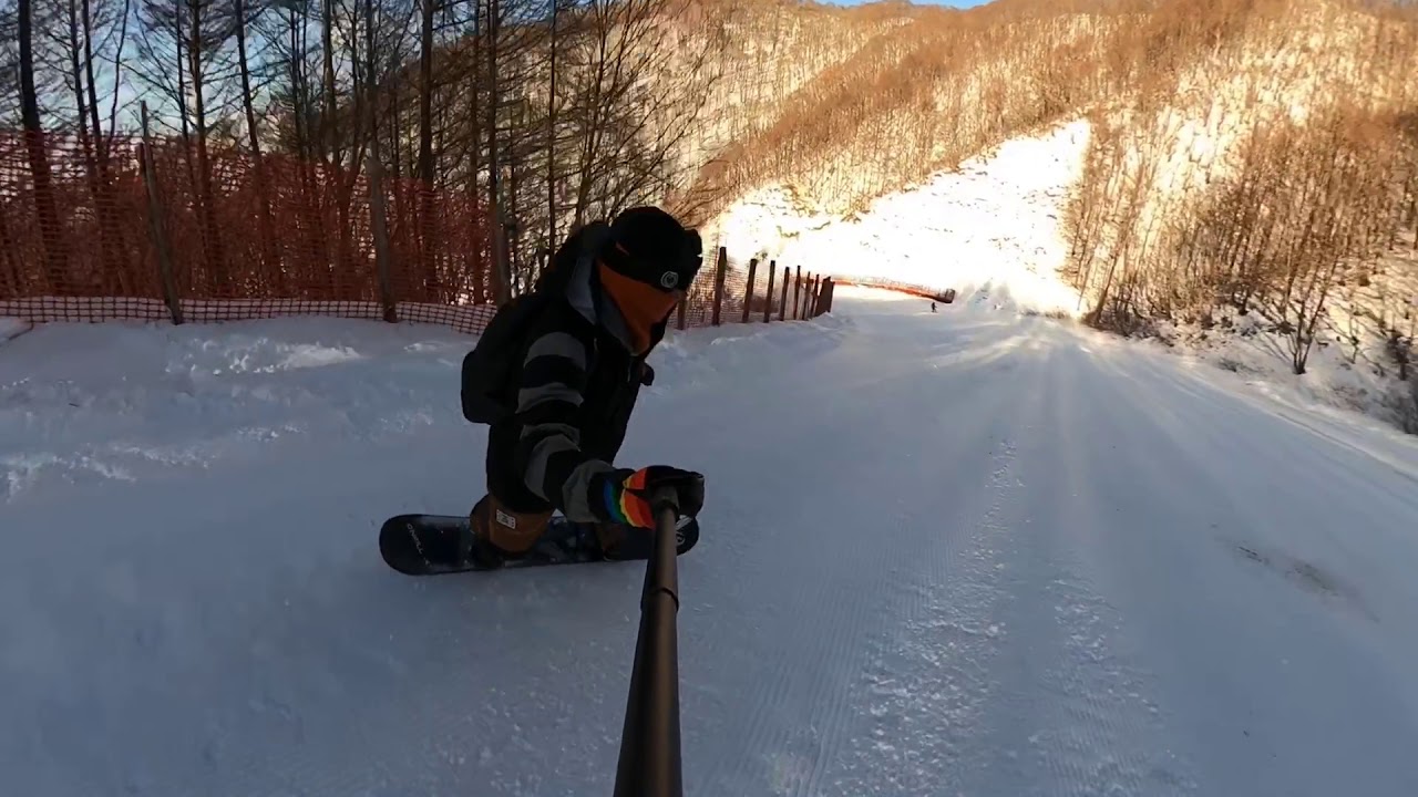 【GoPro max vlog】群馬 尾瀬岩鞍 スノーボード snowboarding 2019.12.31 - YouTube