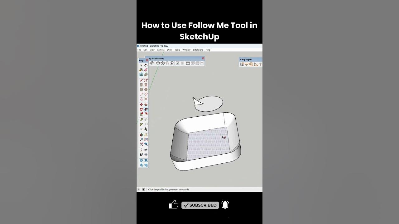 How to Use Follow Me Tool in SketchUp | Simple & Powerful 3D Modeling Trick - YouTube