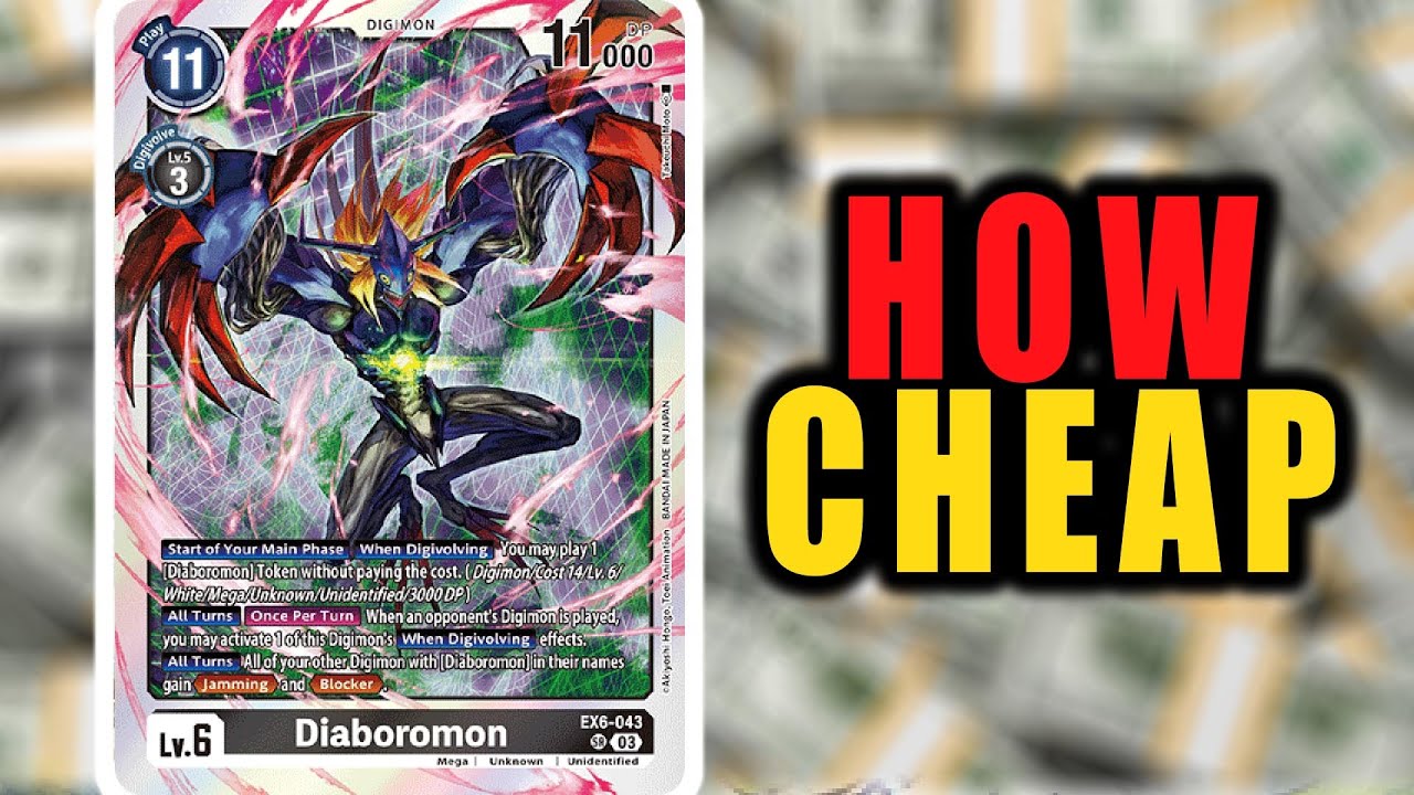 PRICE GUIDE: How Cheap is the Diaboromon Deck? (Digimon BT17 ENG) - YouTube
