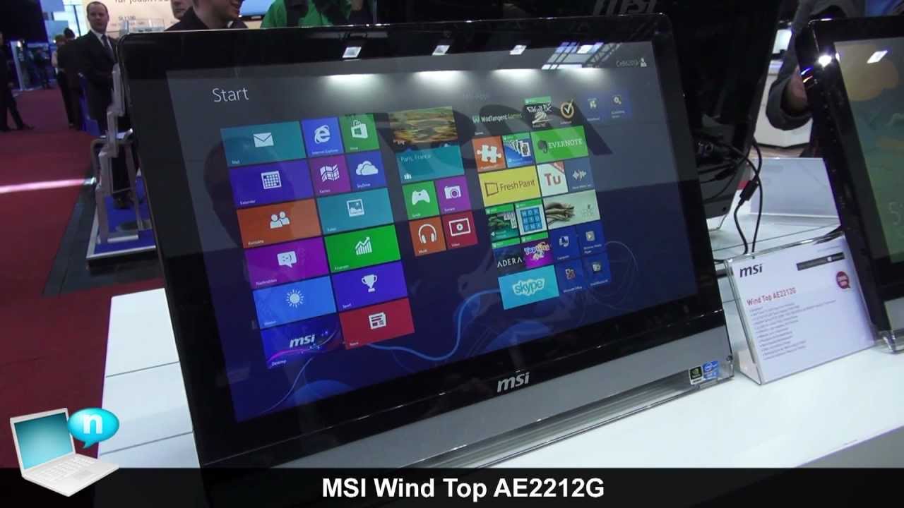 MSI Wind Top AE2212G All-in-One - YouTube
