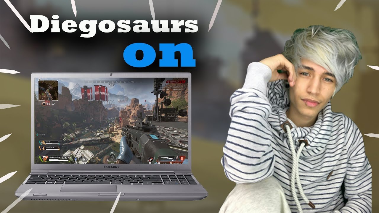 Diegosaurs Playing Apex Legends on Laptop / Diego Highlights - YouTube