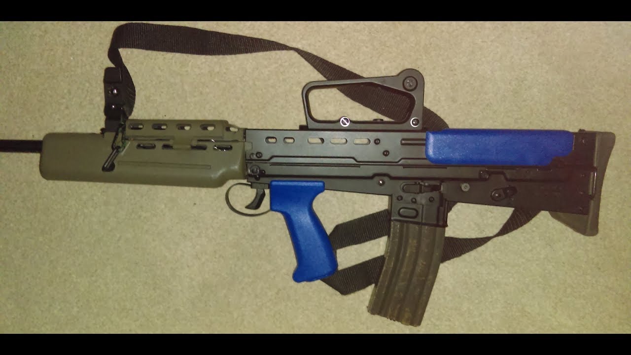 Airsoft full-metal AEG R85A2 by Army Armament (blue) (L85A1) - YouTube