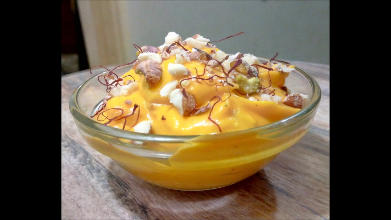 mango shrikhand recipe | amrakhand recipe|How to make aam shrikhand ...