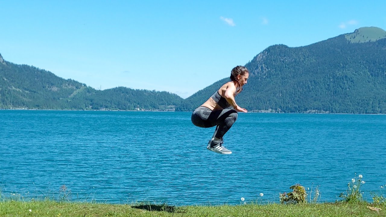 Burpees Back to Plank Up to Tuck Jump | HIIT Boot Camp Drill - YouTube