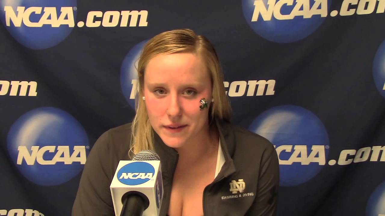 Emma Reaney, Notre Dame (after 200 breast) - YouTube