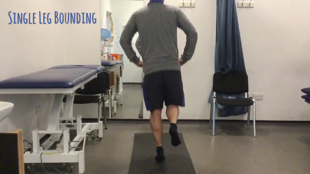 Single Leg Bounding (Tendon Loading) - YouTube