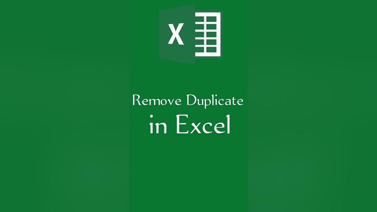 Remove Duplicate in Excel #age #shorts #excel #exceltips #exceltutorial #msexcel #exceltrick ...