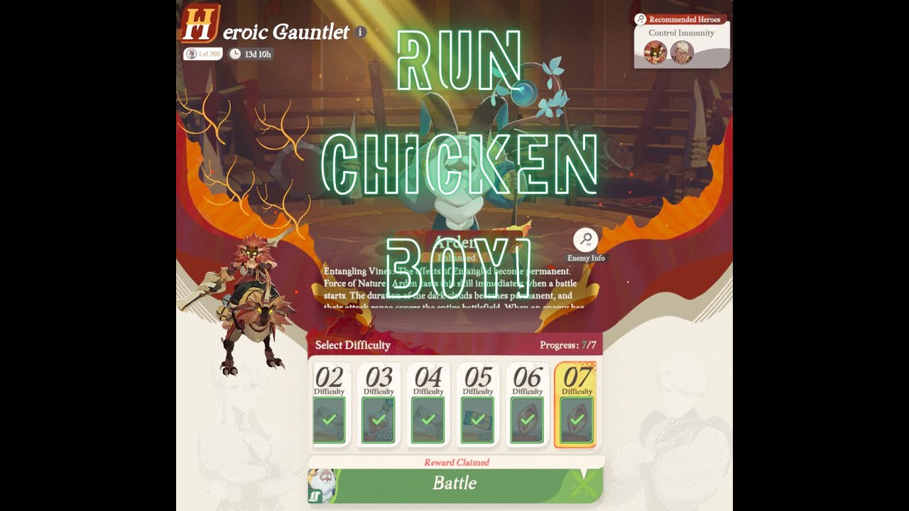 Heroic Gauntlet Arden ED.! Time for a Chicken to shine! [AFK Journey ...