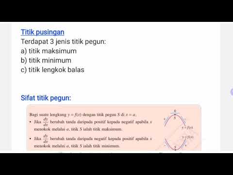 Aplikasi Pembezaan (Titik Pusingan) (Add Mm ting 5) - YouTube