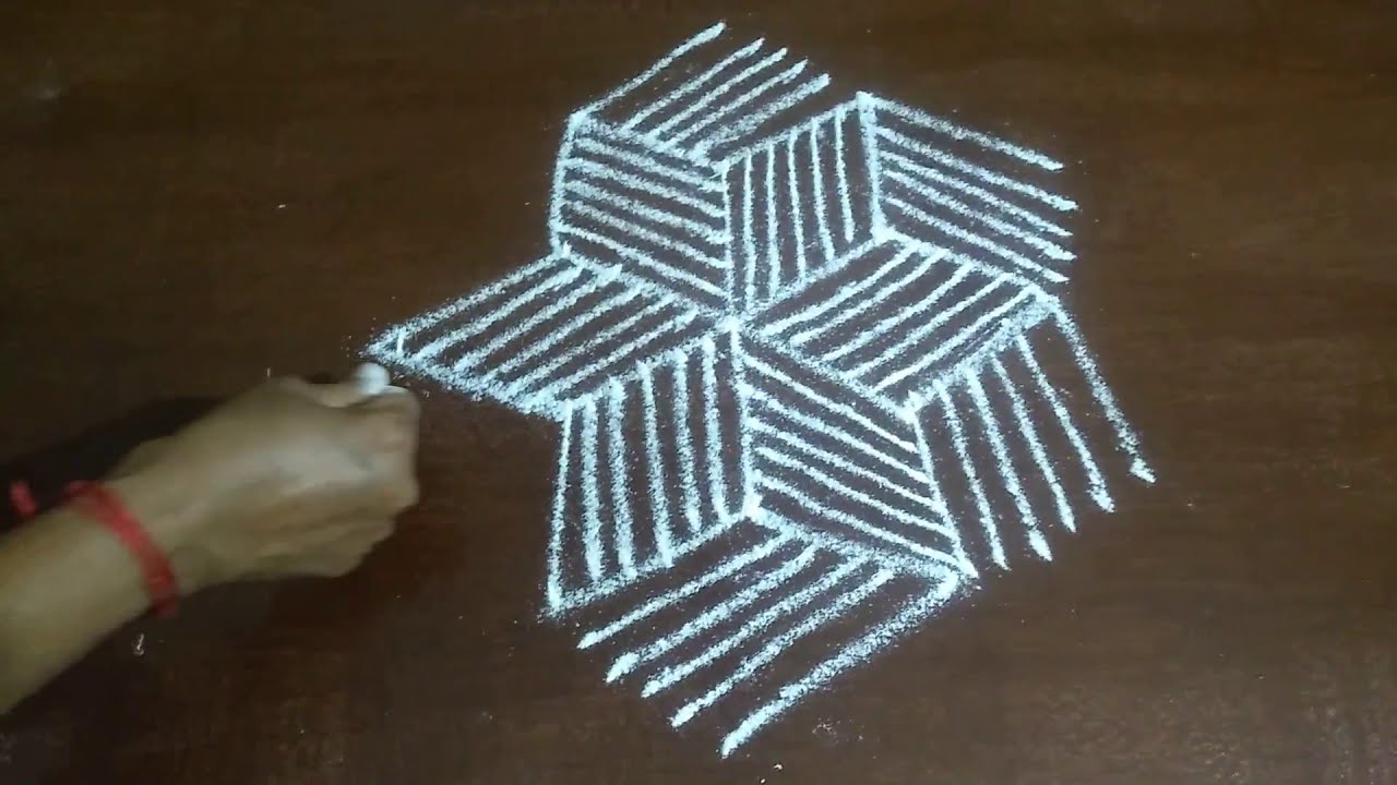 Navaratri Special. A Beautiful Padi. How to draw Padi Kolam - YouTube