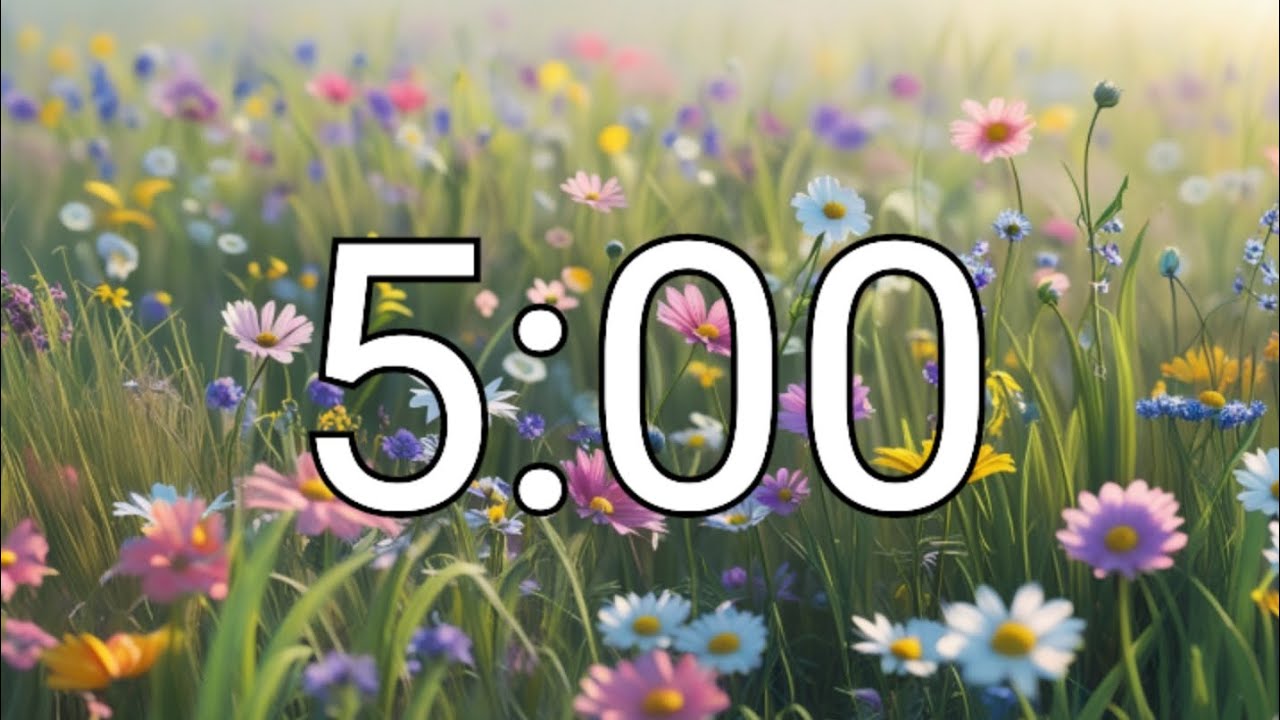 Breeze & Bloom 🌼 | 5-Minute Nature Countdown Timer for Calm Focus - YouTube