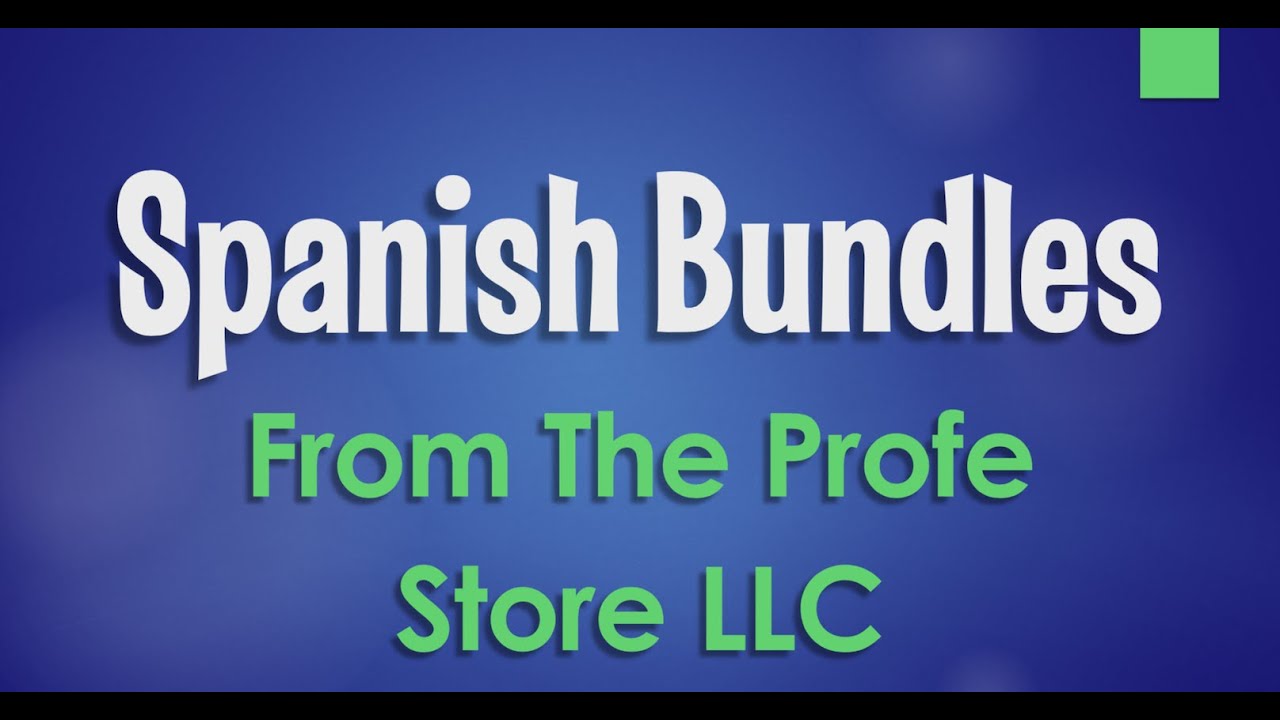 Spanish Bundle Preview - YouTube