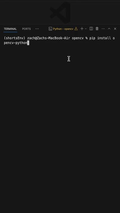 How To Install Opencv In Python Python Opencv Code Youtube