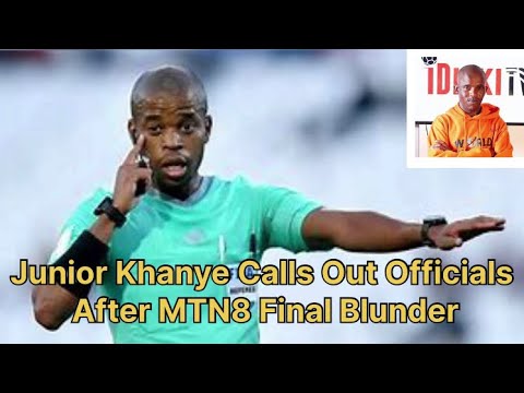 Junior Kanye calls out official after MTN8 Final - YouTube