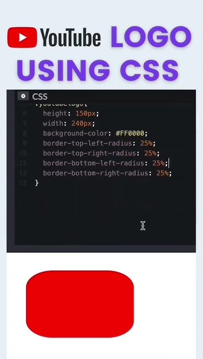 YouTube logo using css. #css #html #shorts #youtube #codingwithankit - YouTube
