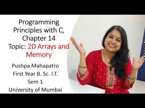 36 Chapter 14, Let Us C, 2D Two Dimensional Arrays and Memory ...