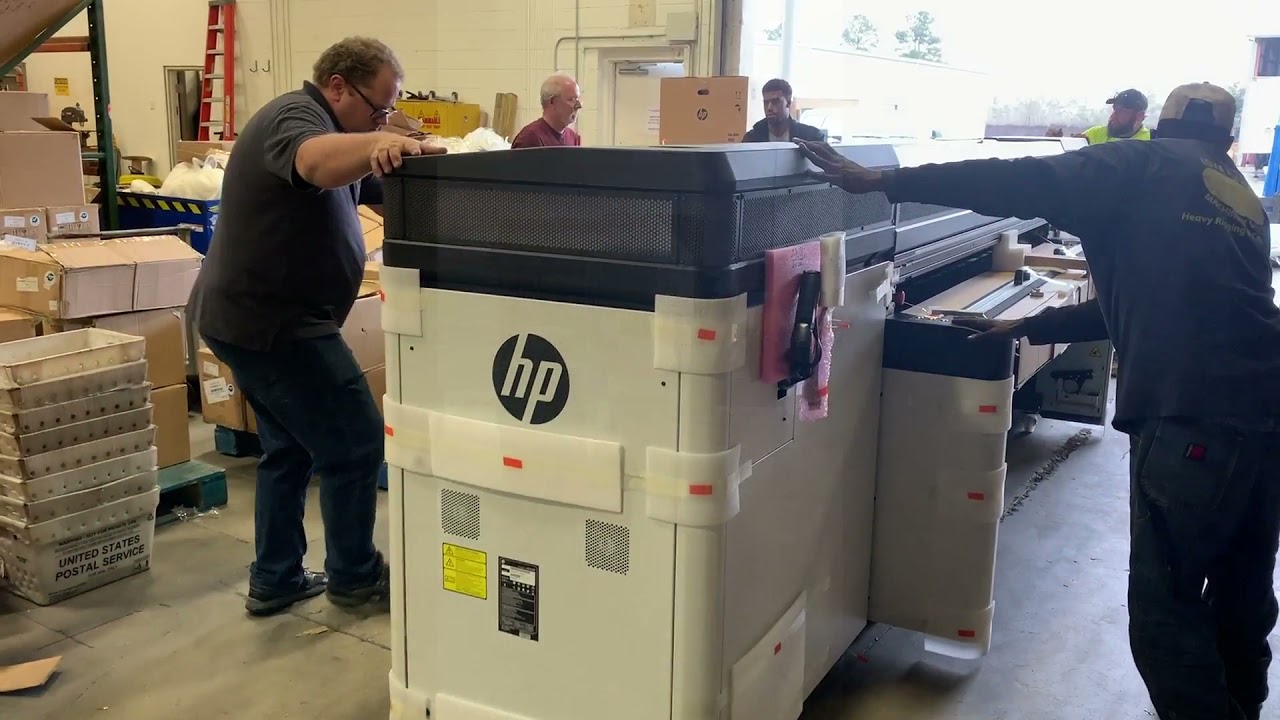 HP Latex R2000 Plus Printer - YouTube