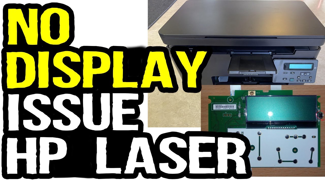 How to Fix No Display Issue on HP LaserJet Pro M125nw Printer - YouTube