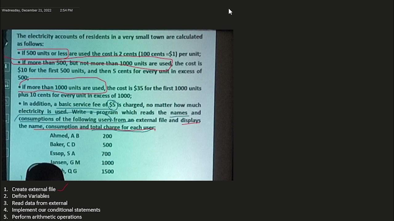 SOLVING AN ELECTRICITY BILLING PROBLEM WITH FORTRAN: A STEP BY STEP TUTORIAL - YouTube