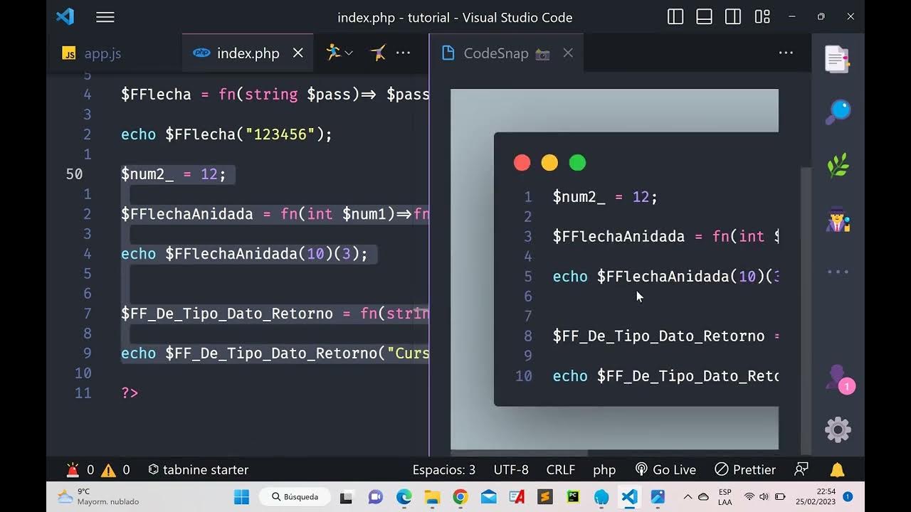 CAPTURA PANTALLA PERSONALIZADO CON VISUAL STUDIO CODE | CodeSnap - YouTube