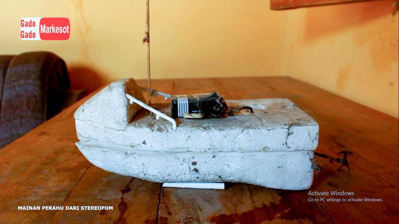 MAINAN PERAHU DARI GABUS - YouTube