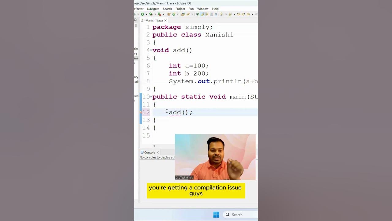 How To Call Non Static Method In Java Automation Testing With Java 3259