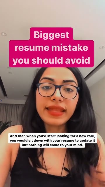 Biggest Resume Mistake You Must Avoid Resume Mistakes Krish
