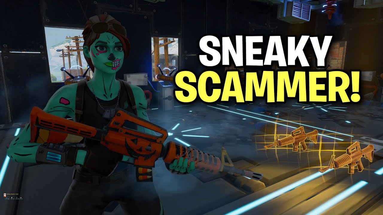 sneaky little scammer scams himself! 😆 (Scammer Get Scammed) Fortnite ...