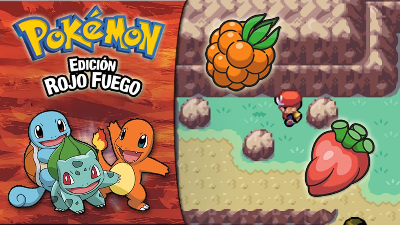 COMO CONSEGUIR LA BAYA CAQUIC Y BAYA FRAMBU EN POKEMON ROJO FUEGO Y ...